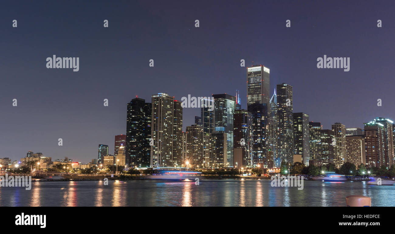 Skyline chicago view from navy hi-res stock photography and images - Alamy