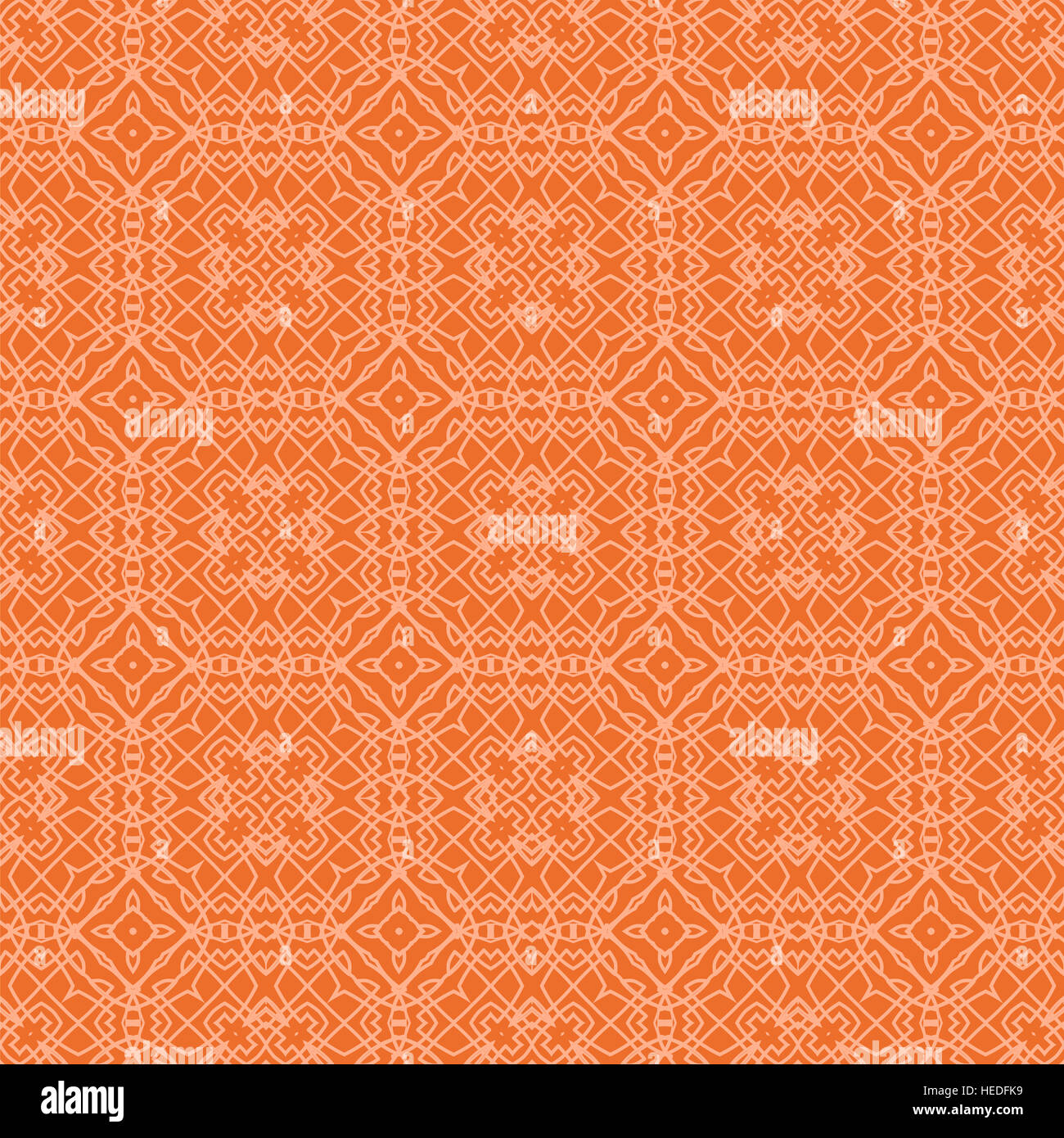 Orange Ornamental Seamless Line Pattern Stock Photo - Alamy