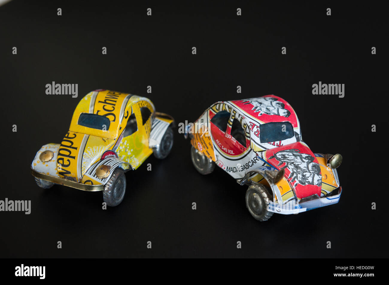 Toy car made from recycled drink can hi-res stock photography and ...