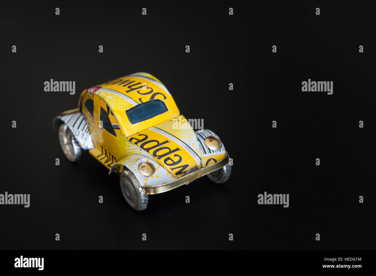 Madagascar, toy car made from recycled aluminium drink can Stock Photo ...