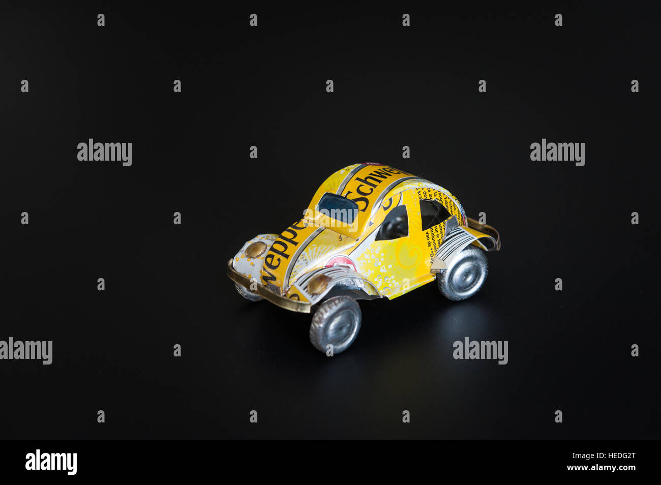 Madagascar, toy car made from recycled aluminium drink can Stock Photo ...