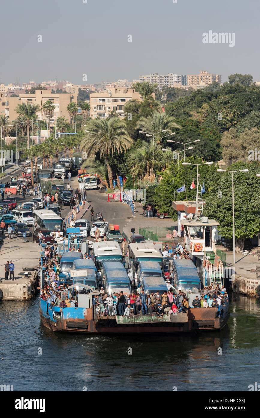 Suez Canal Ferry Crossing at Ismalia, Egypt Stock Photo - Alamy