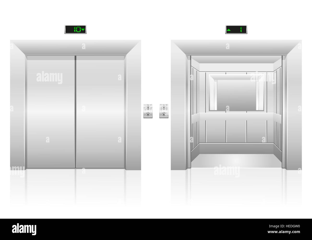 passenger elevator stock illustration isolated on white background ...