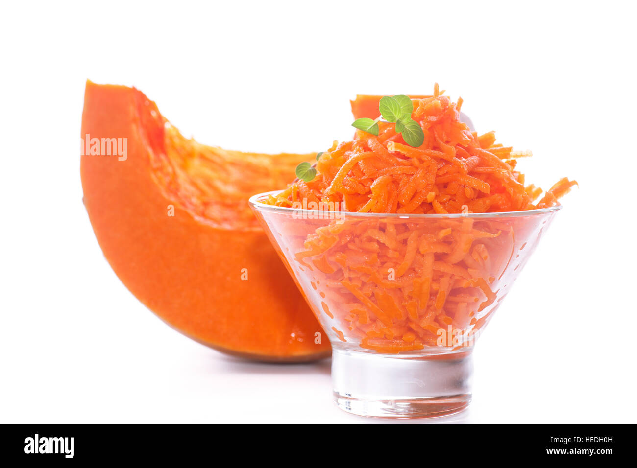 fresh grated pumpkin Stock Photo - Alamy