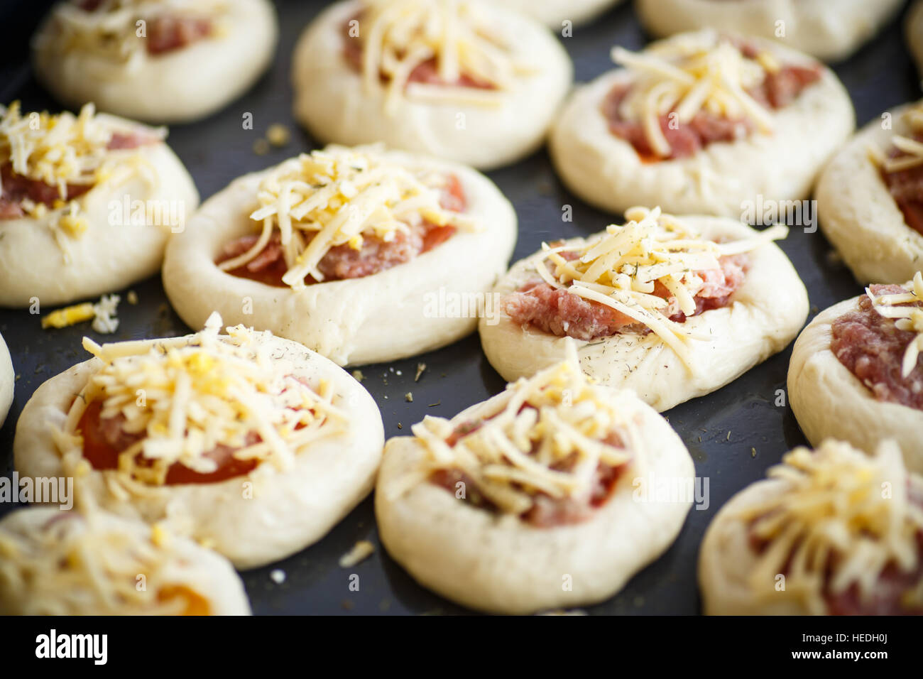 Homemade open meat pies hi-res stock photography and images - Alamy