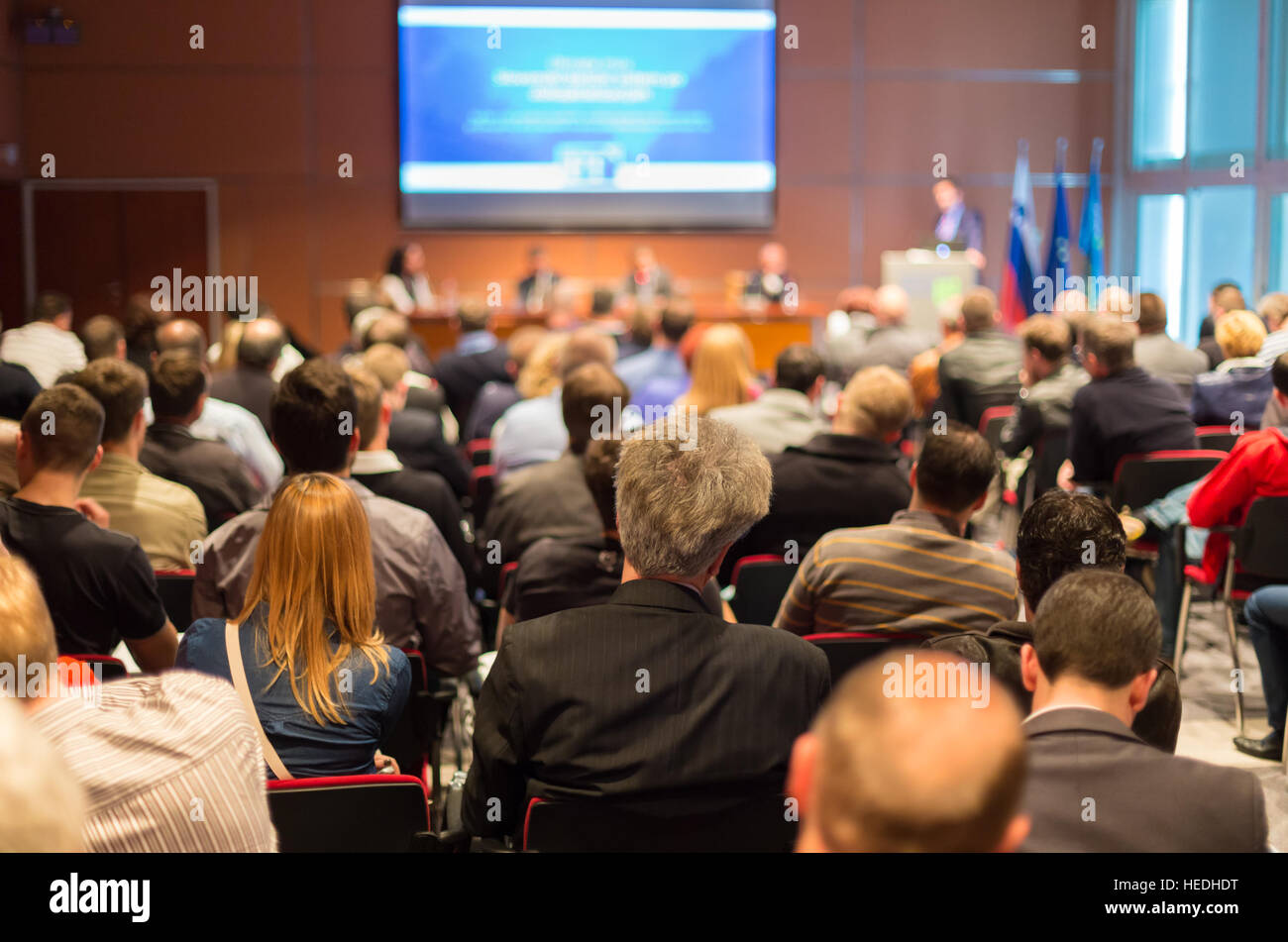 Audience at the conference hall Stock Photo - Alamy