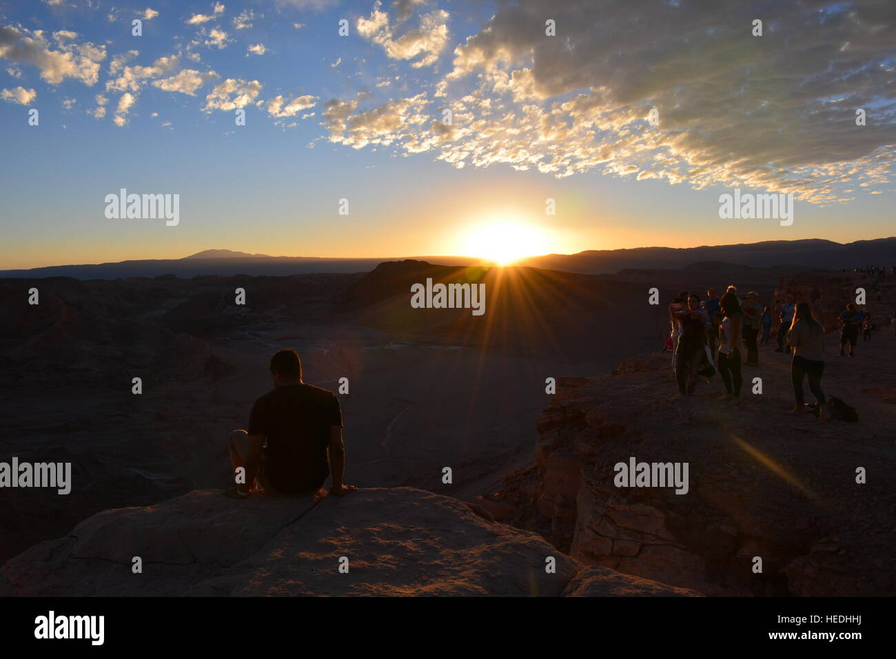 Sunset clouds in Atacama desert Chile Stock Photo - Alamy