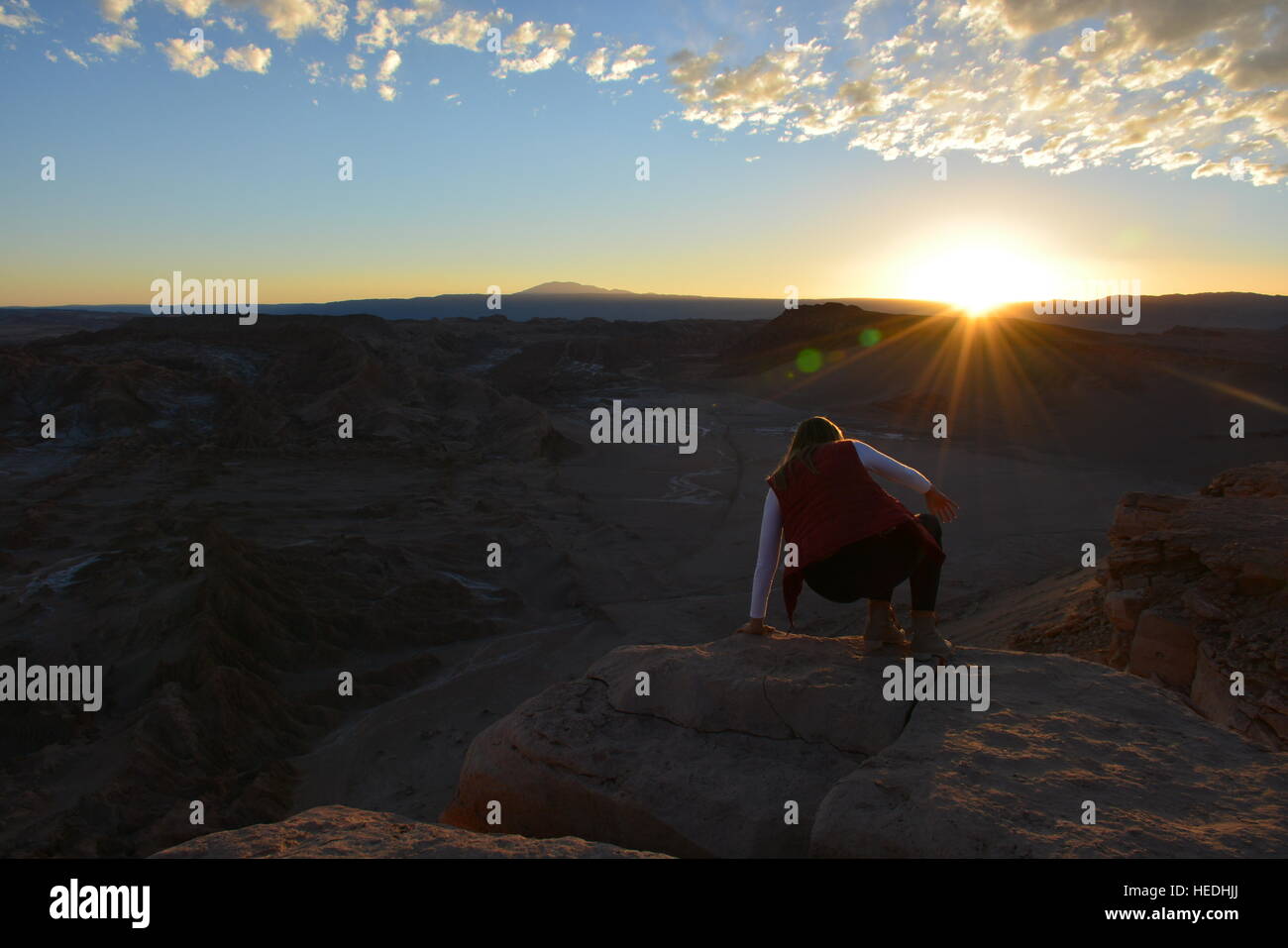 Sunset clouds in Atacama desert Chile Stock Photo - Alamy
