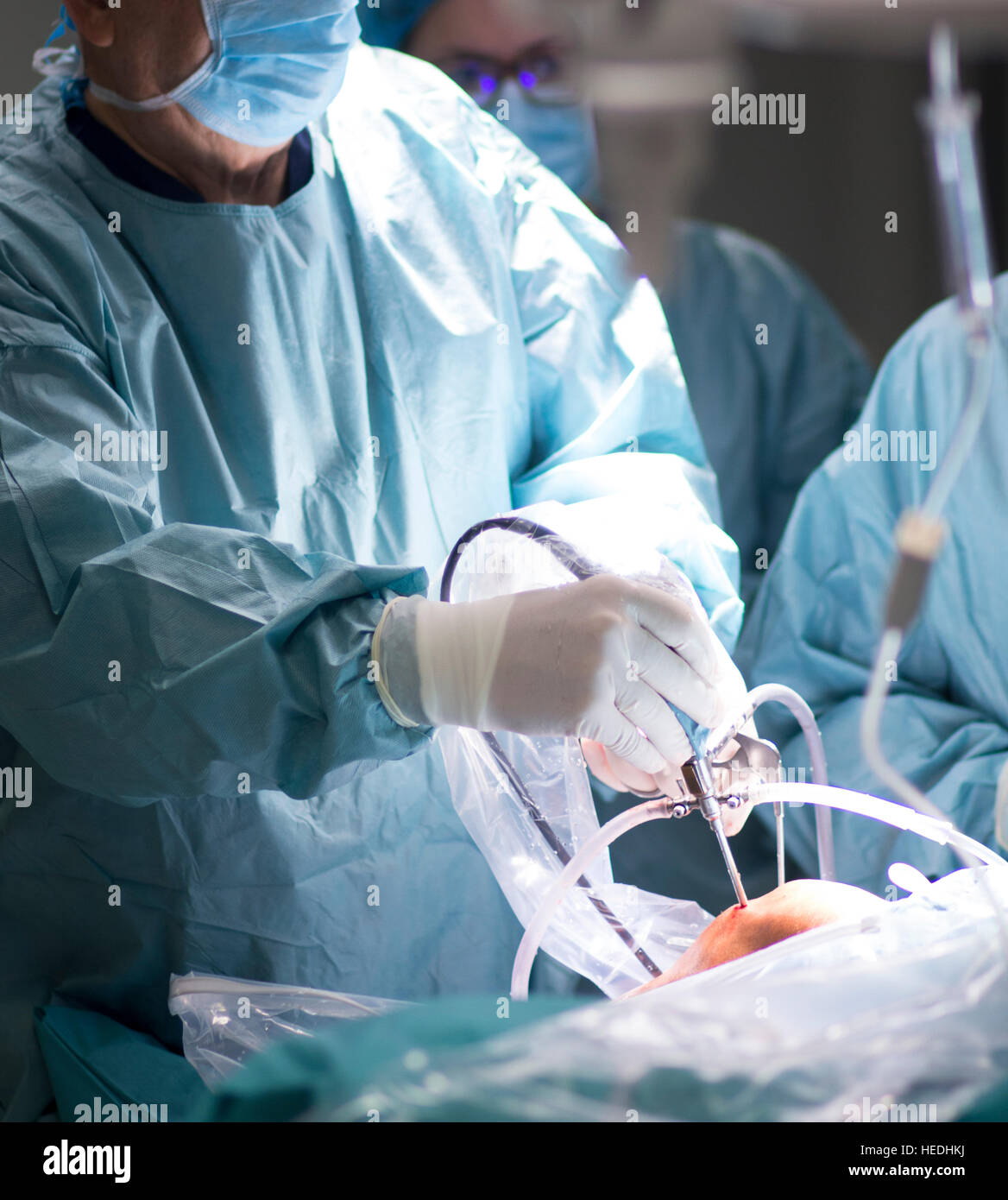 Surgeon in operating theater emergency room surgery in hospital clinic ...