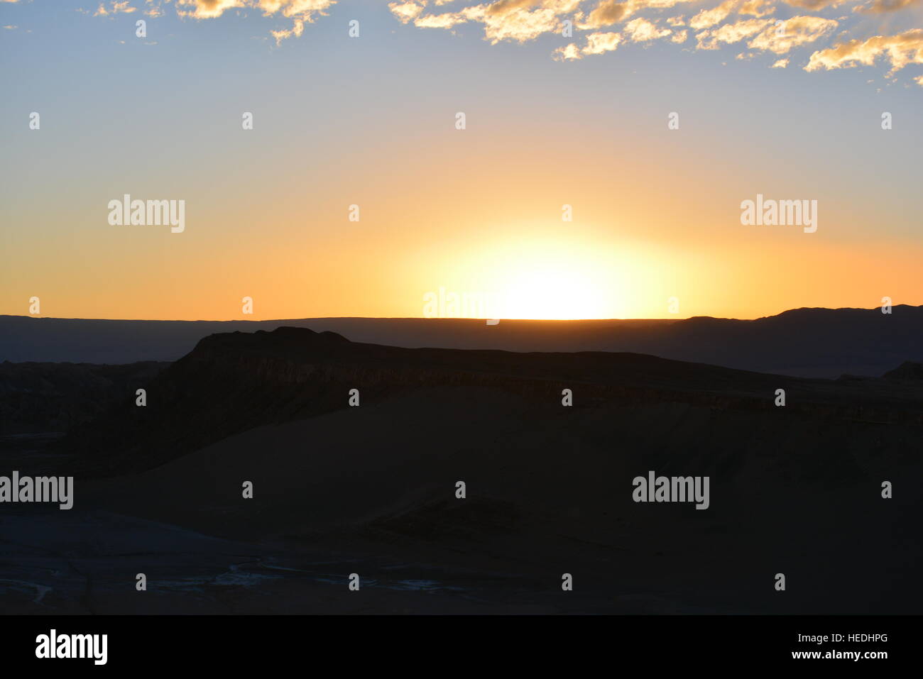 Sunset clouds in Atacama desert Chile Stock Photo - Alamy