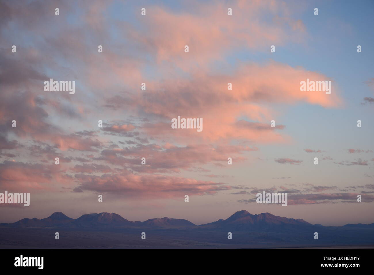 Sunset clouds in Atacama desert Chile Stock Photo - Alamy