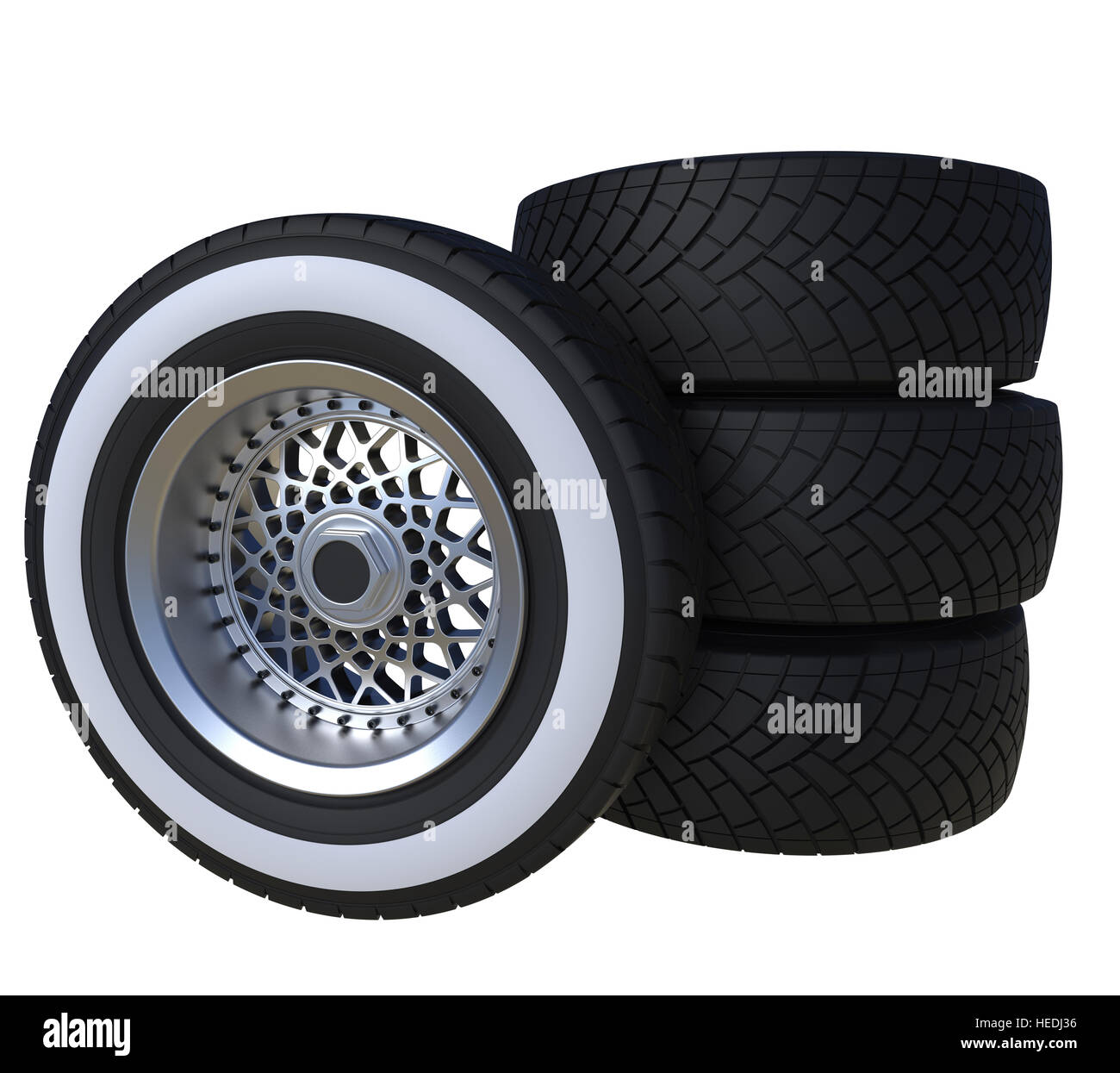 Chrome car wheels isolated hi-res stock photography and images - Alamy
