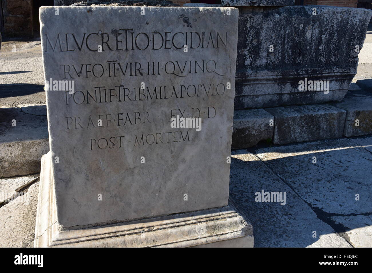 Pompei ruins, Italy Stock Photo - Alamy