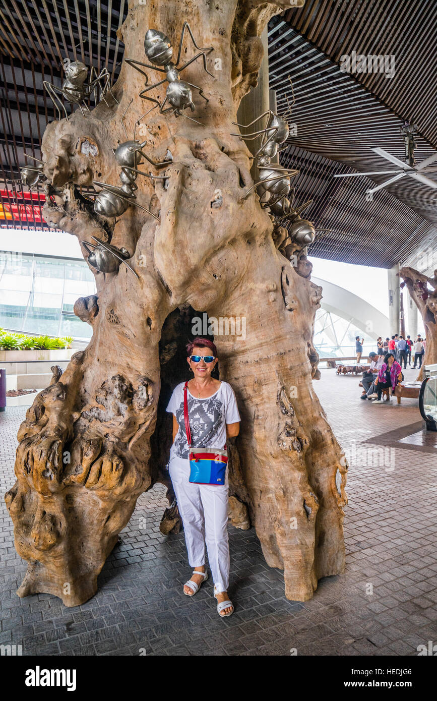 Singapore, Gardens by the Bay, larger than life ants installed on a ...
