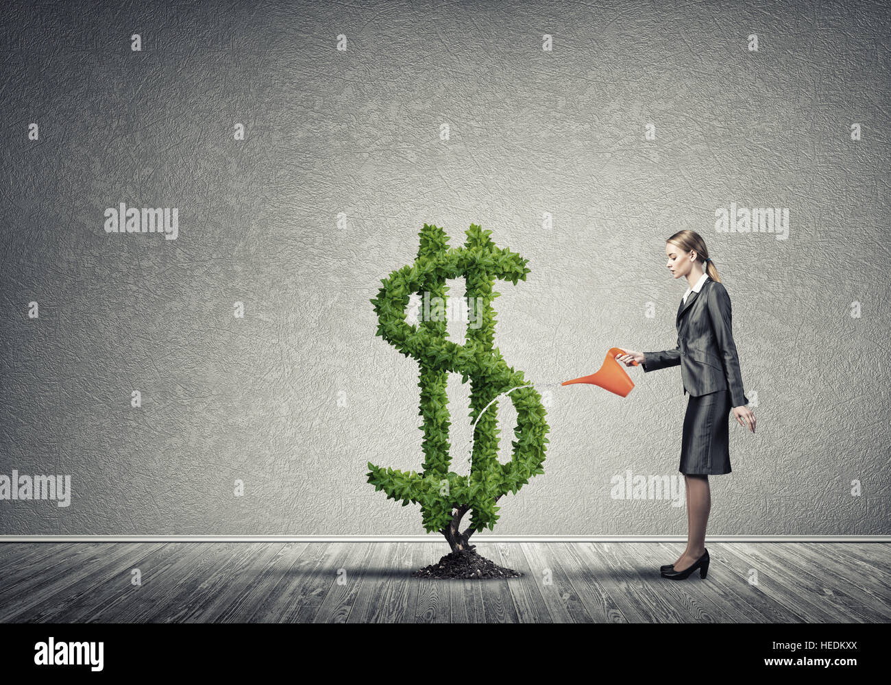 Make your money grow Stock Photo - Alamy