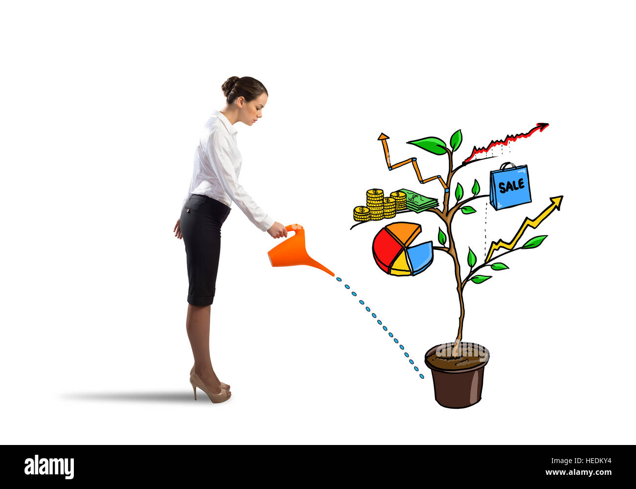 Make your income grow Stock Photo - Alamy