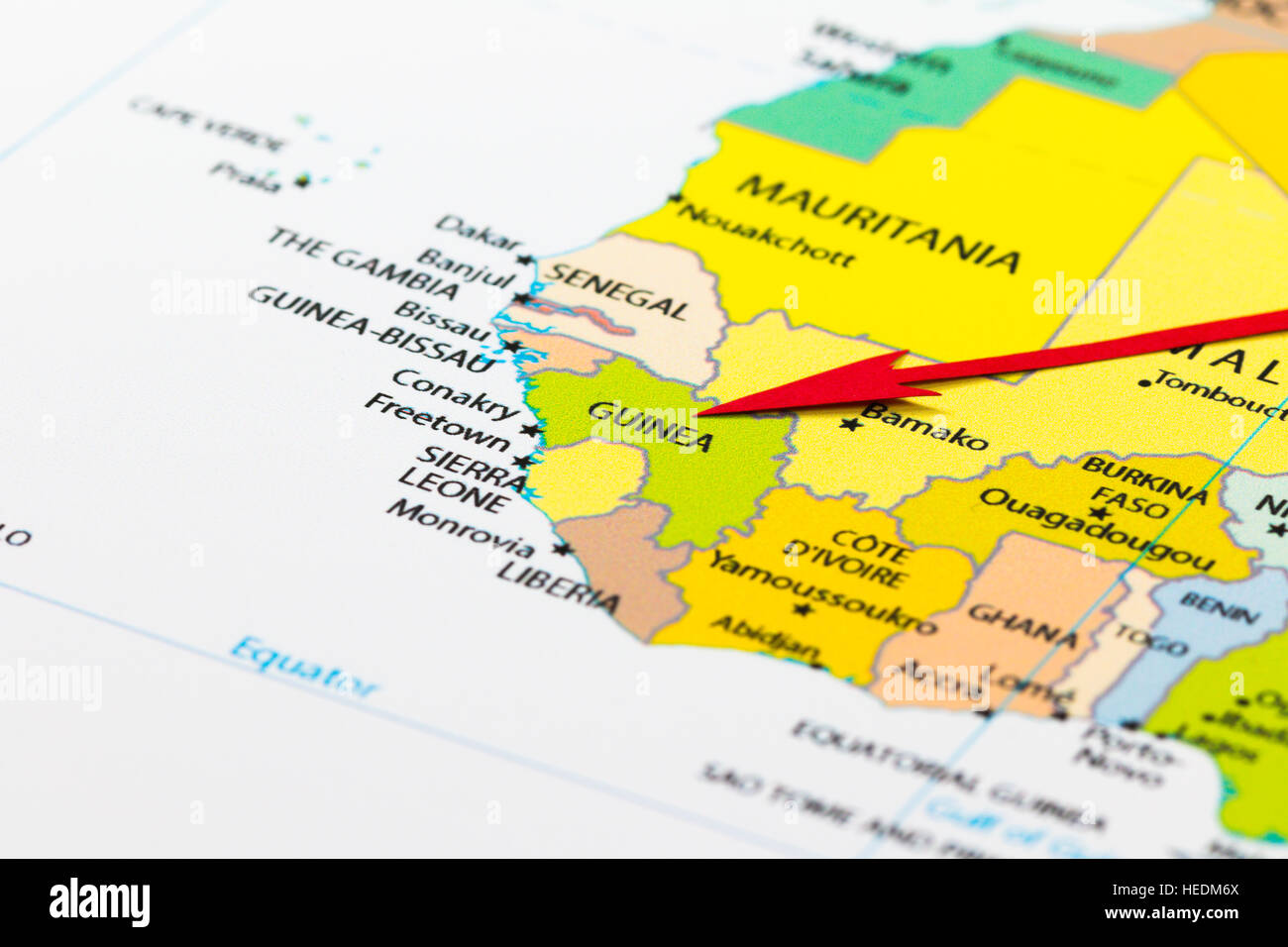 Guinea africa map hi-res stock photography and images - Alamy