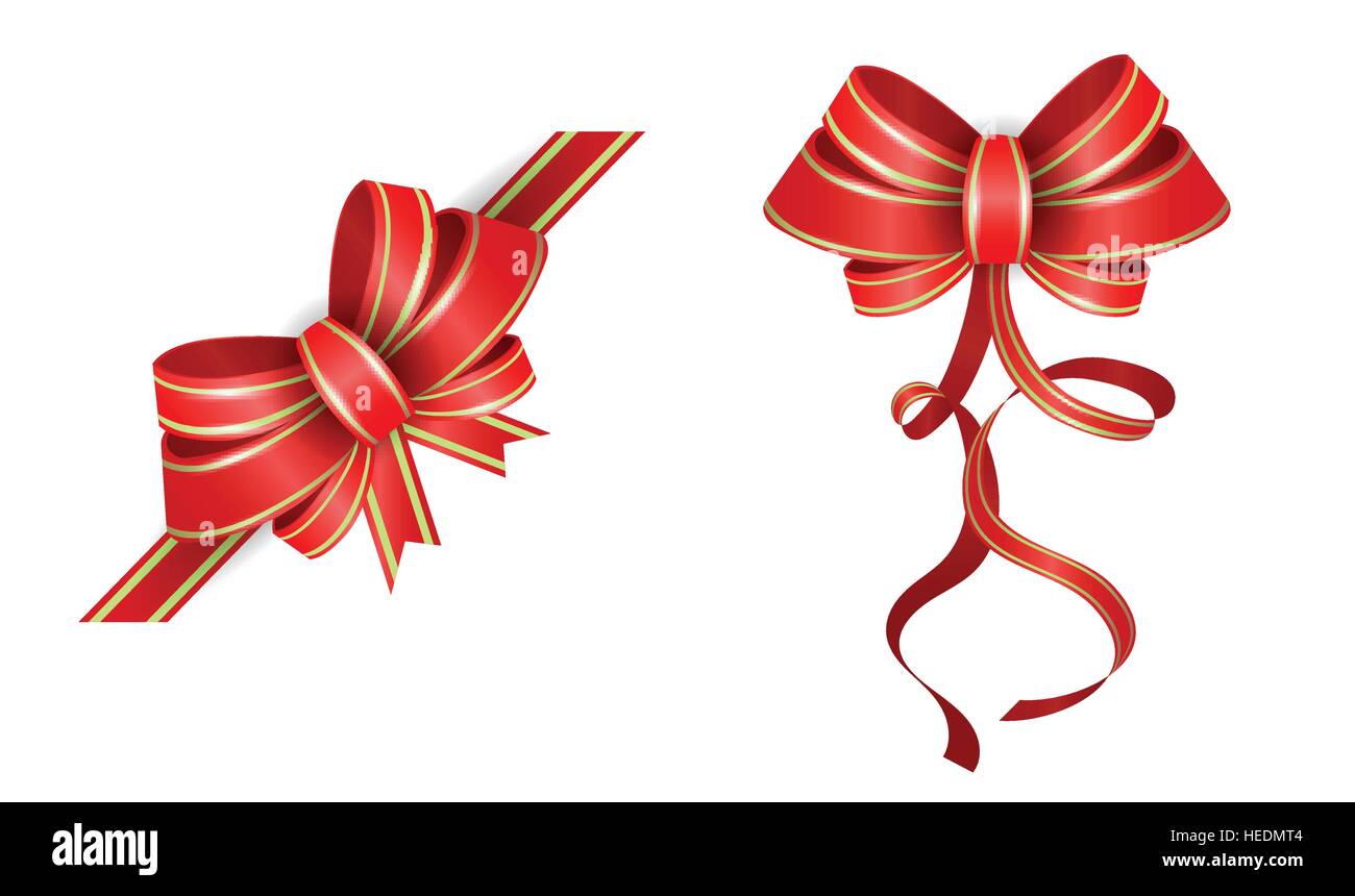Red bow. Vector Stock Vector Image & Art - Alamy