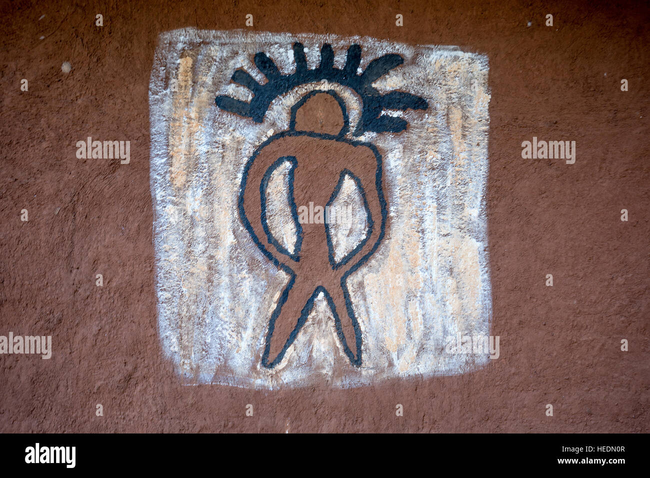 DABANA, SRI LANKA - CIRCA DECEMBER 2016: Vedda men tribal drawings and ...