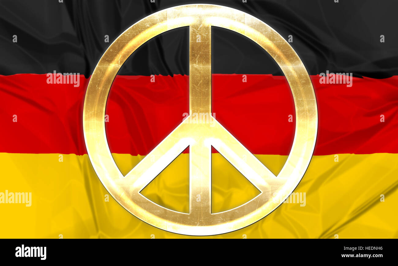 Flag of Germany peace Stock Photo - Alamy