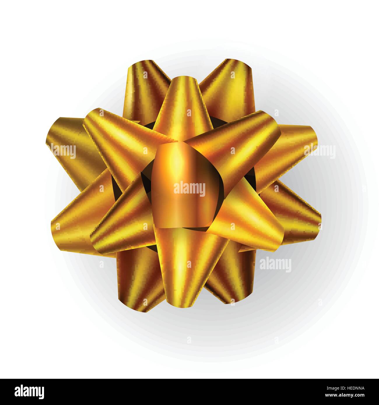 White gift golden bow Stock Vector Images - Alamy