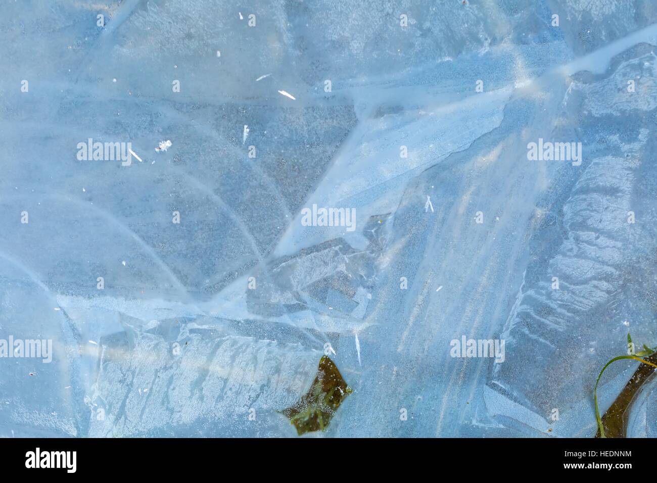 Ice on water texture. Close up of winter frozen water surface Stock ...