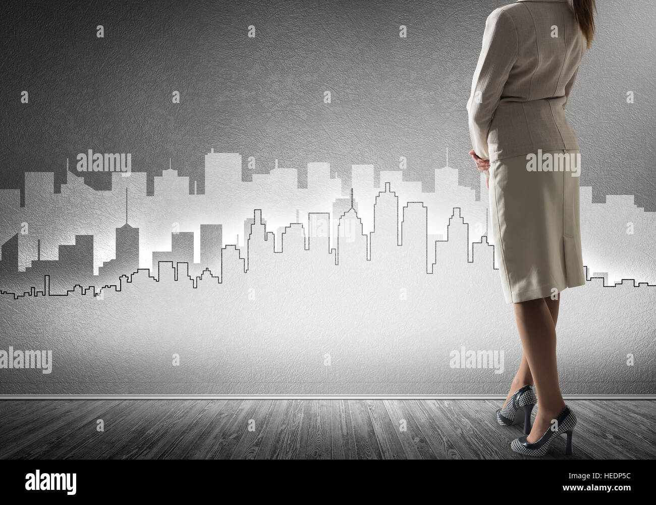 Architectural design on wall Stock Photo - Alamy