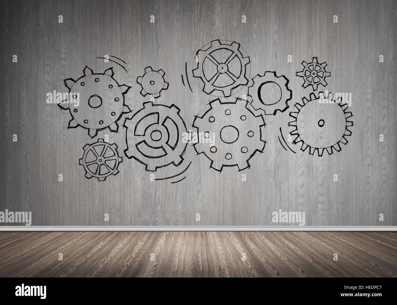 Gear mechanism as teamwork concept Stock Photo - Alamy