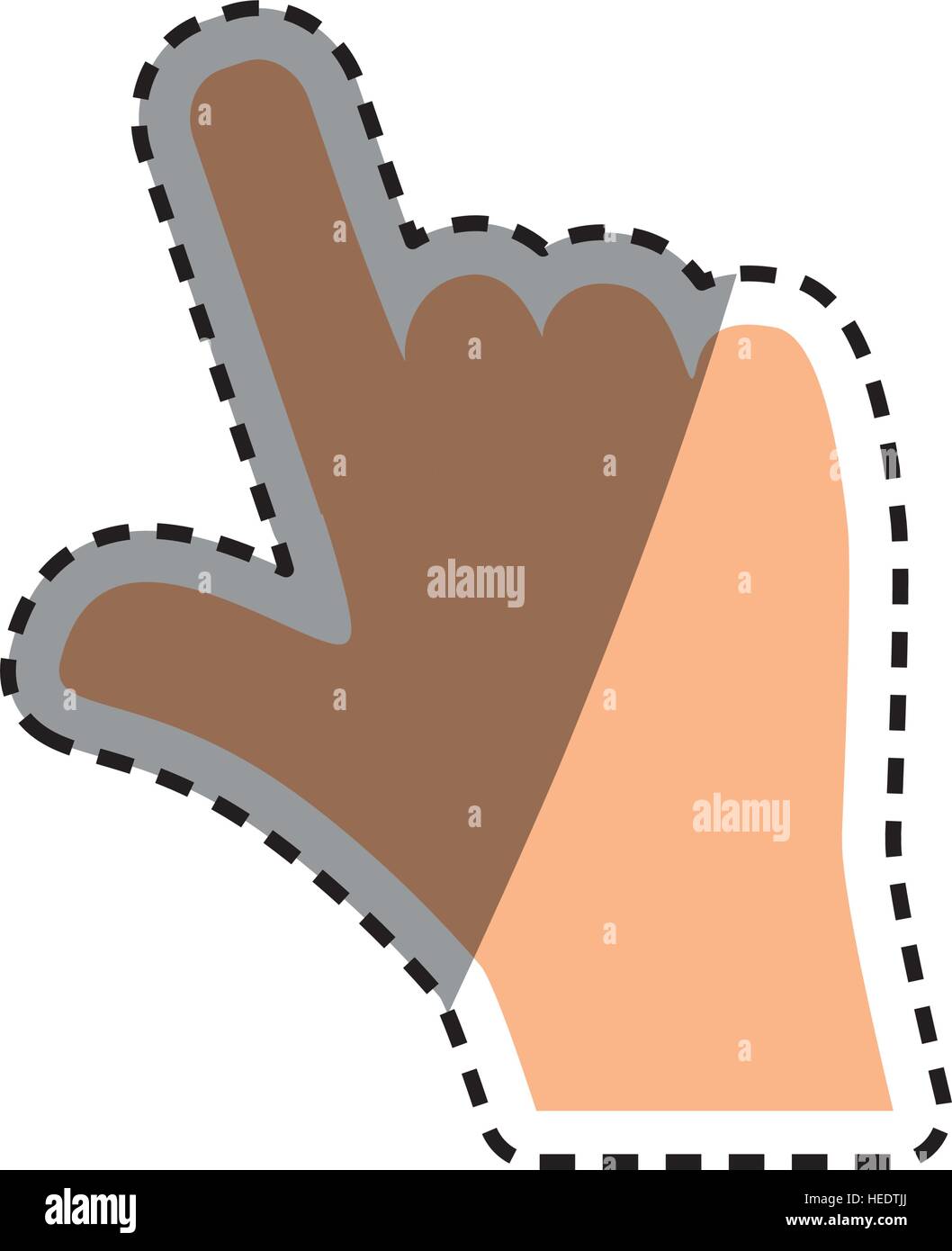 Hand with finger touching something icon vector illustration graphic ...