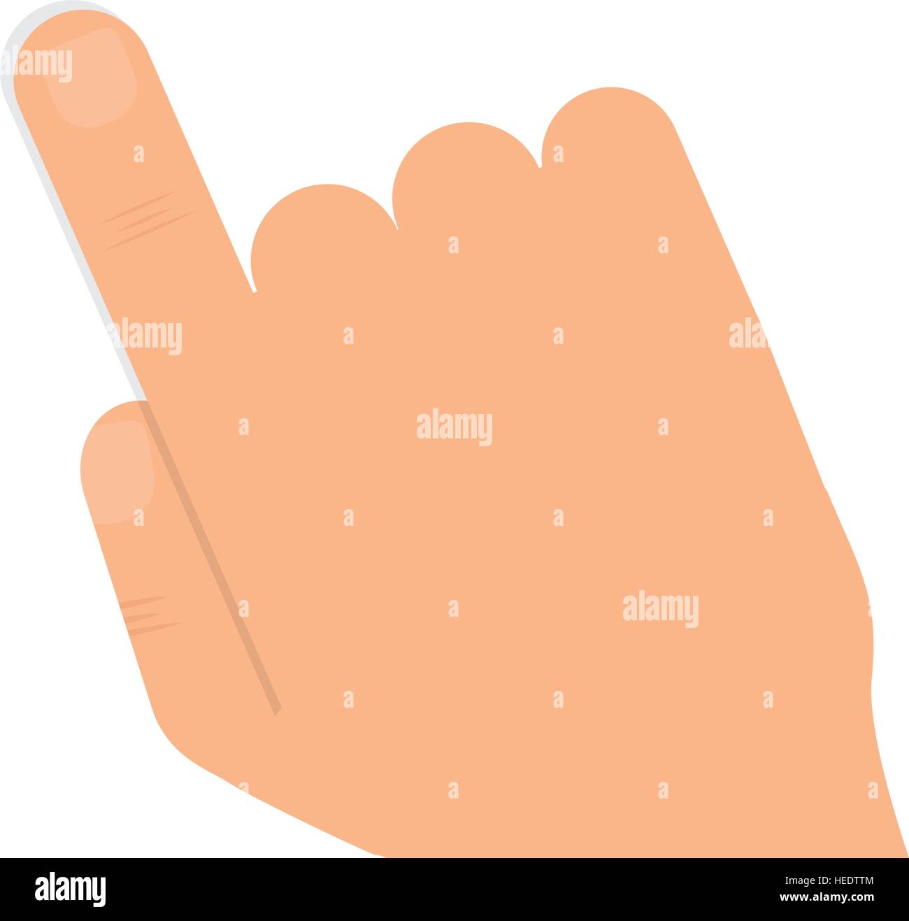 Hand with finger touching something icon vector illustration graphic ...