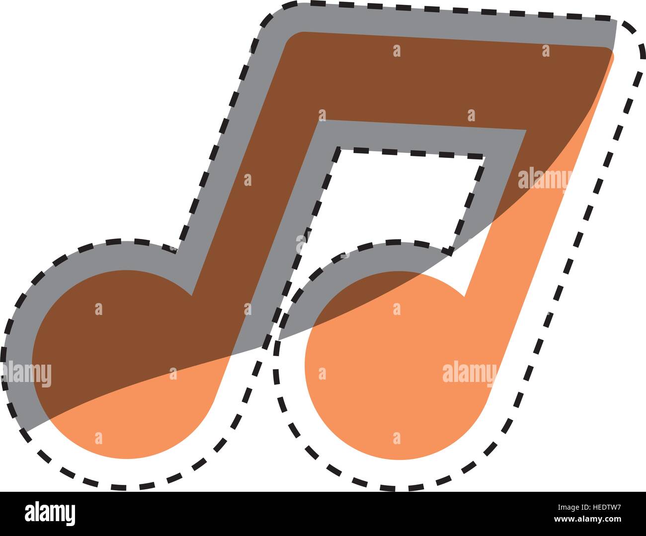 Music note symbol icon vector illustration graphic Stock Vector Image ...