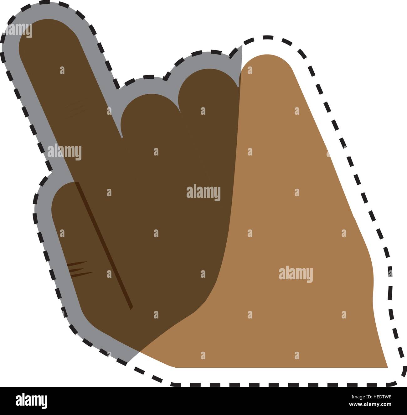 Hand with finger touching something icon vector illustration graphic ...