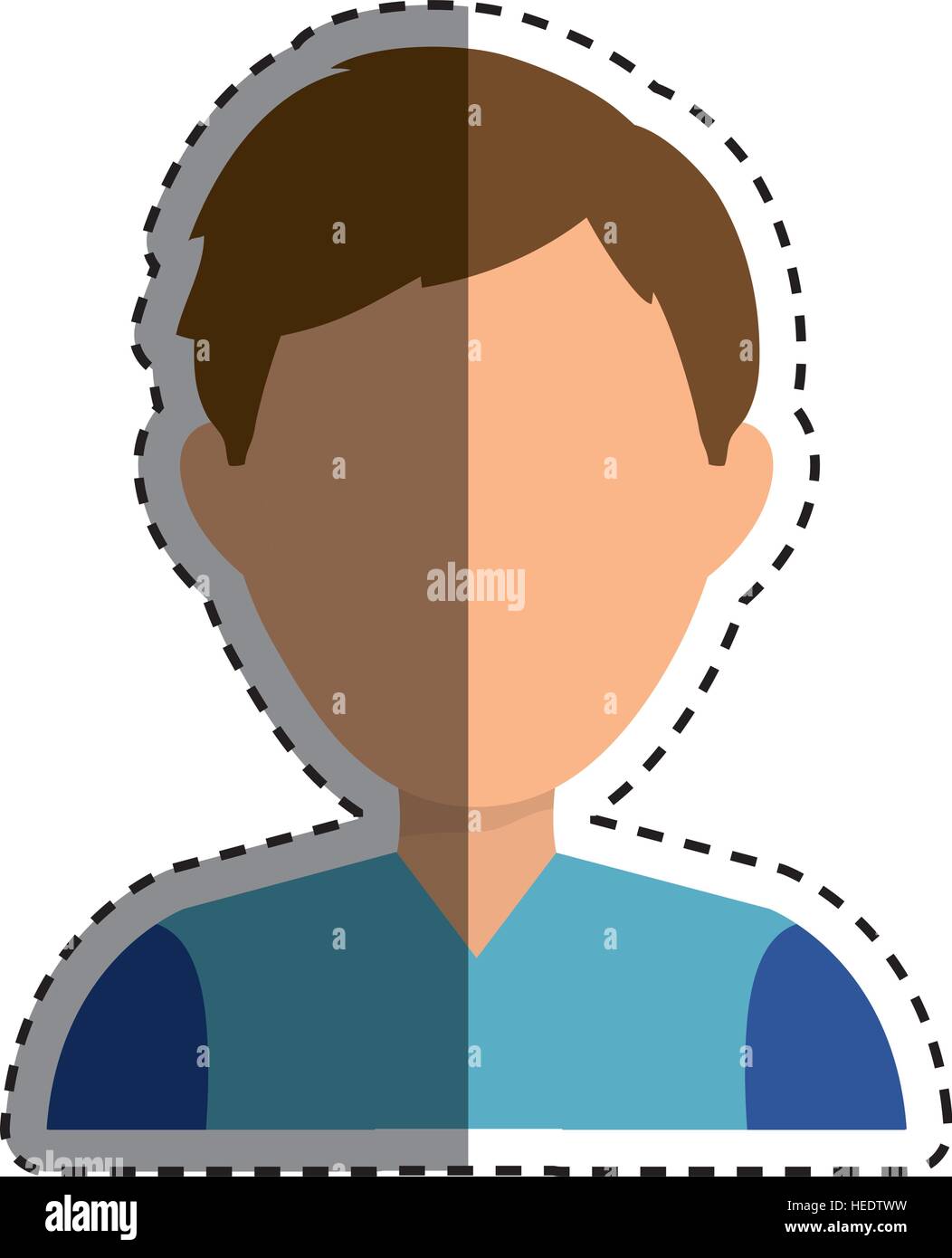 Young Man profile icon vector illustration graphic Stock Vector Image ...
