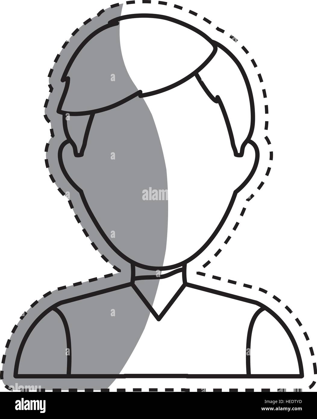 Young Man profile icon vector illustration graphic Stock Vector Image ...