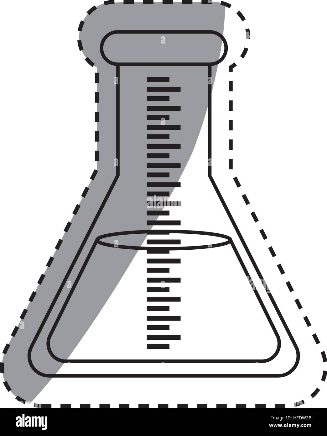Flask chemistry lab icon vector illustration graphic design Stock ...
