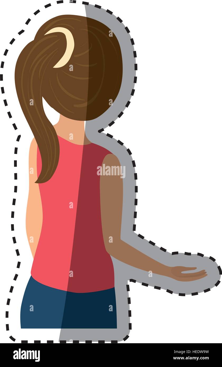 Young woman body icon vector illustration graphic design Stock Vector ...