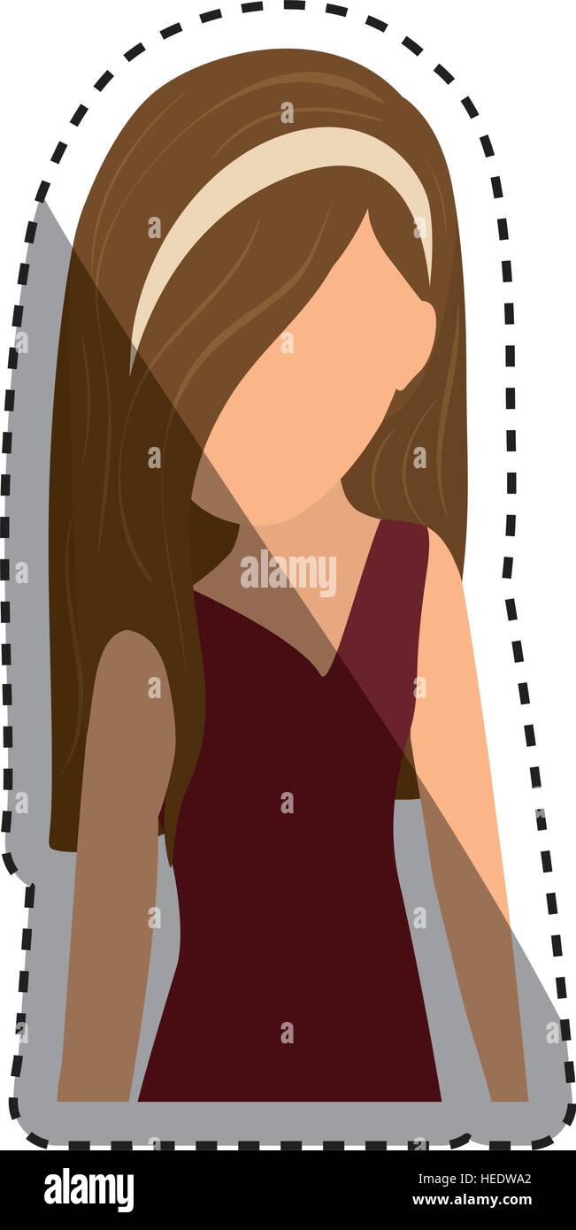 Young woman body complete icon vector illustration graphic design Stock ...