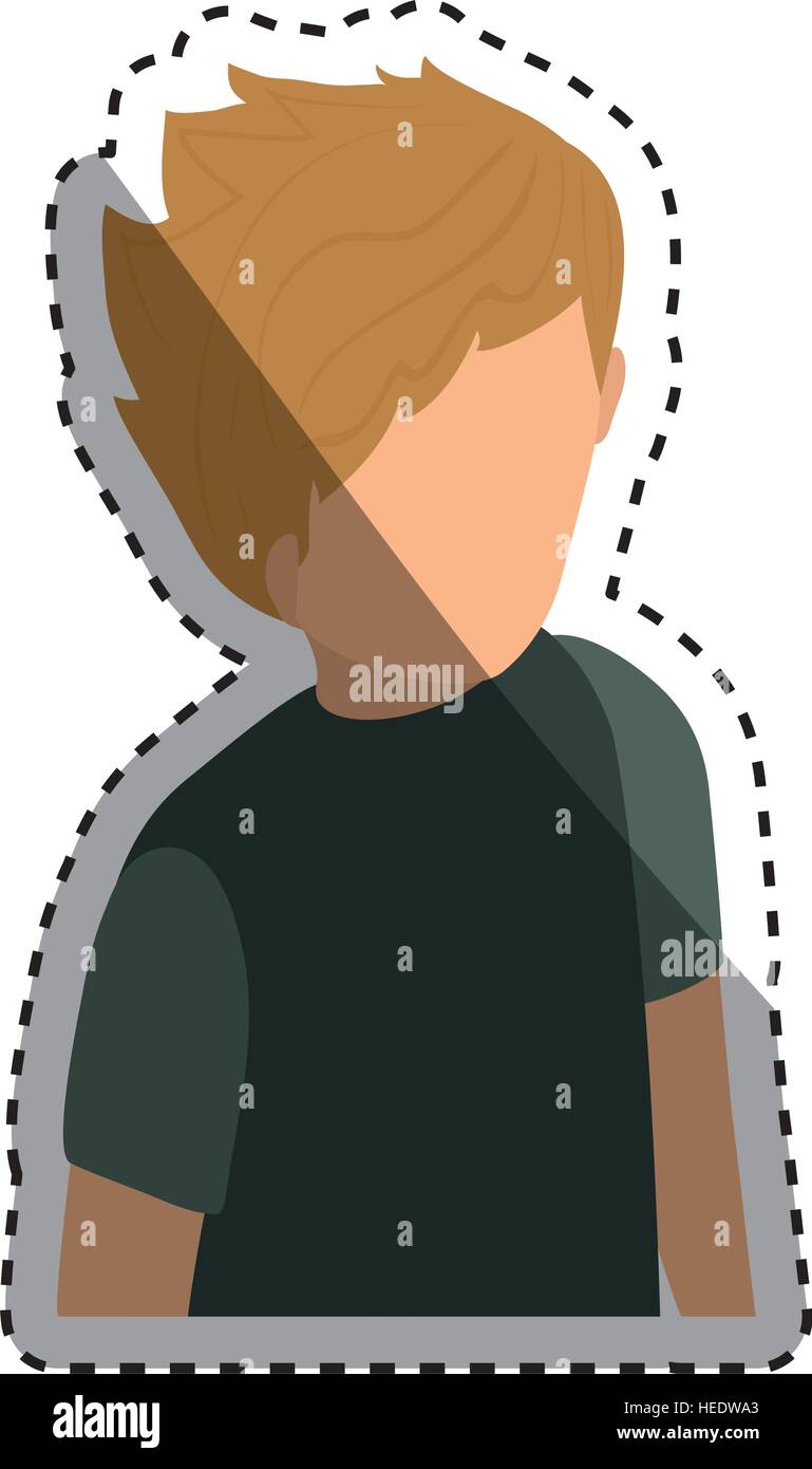 Young Man profile icon vector illustration graphic design Stock Vector ...