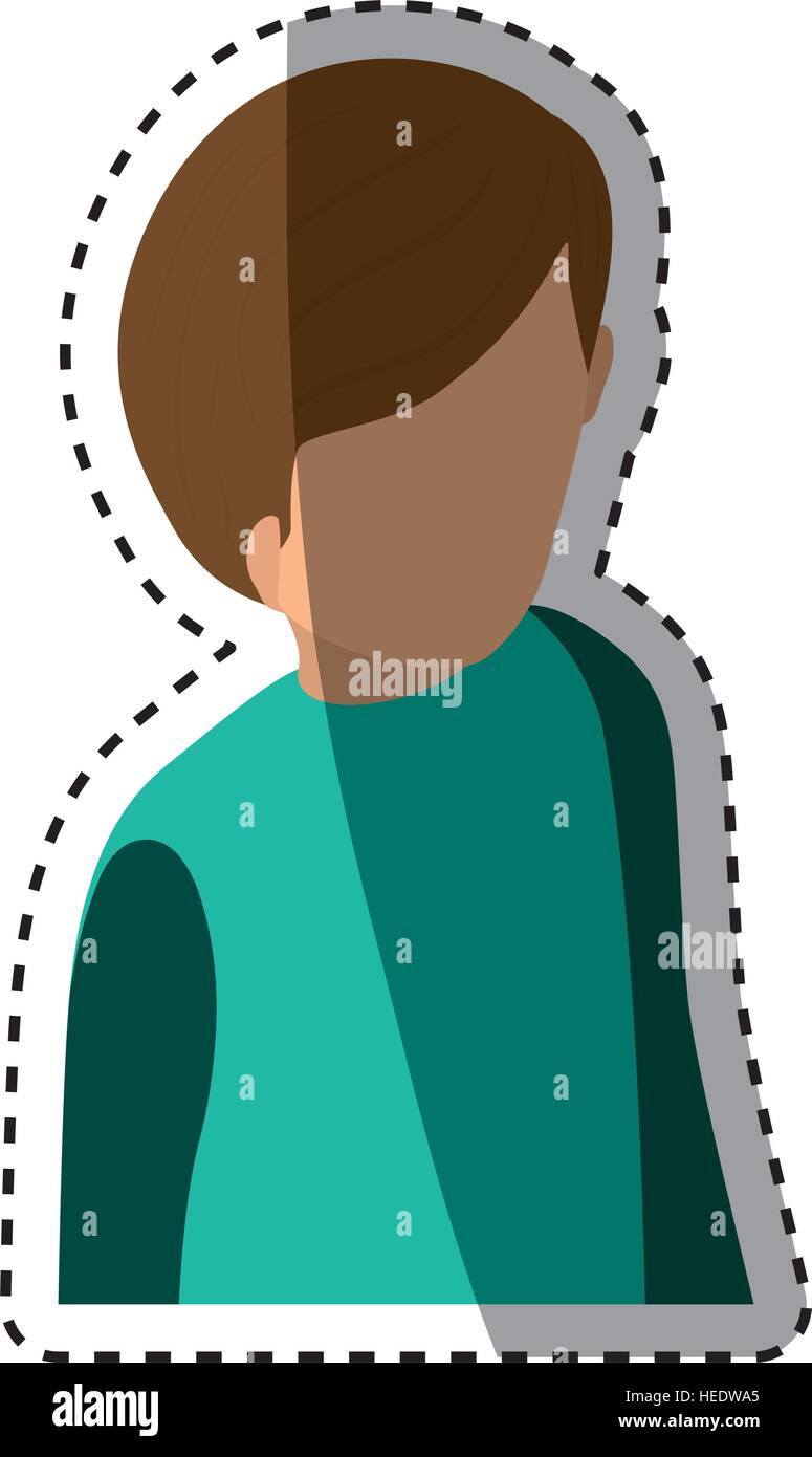 Young Man profile icon vector illustration graphic design Stock Vector ...