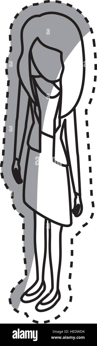 Young woman body complete icon vector illustration graphic design Stock ...