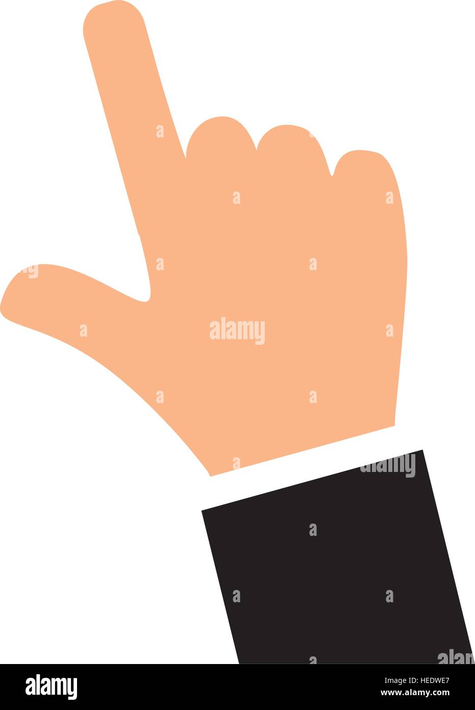 Hand with finger touching something icon vector illustration graphic ...