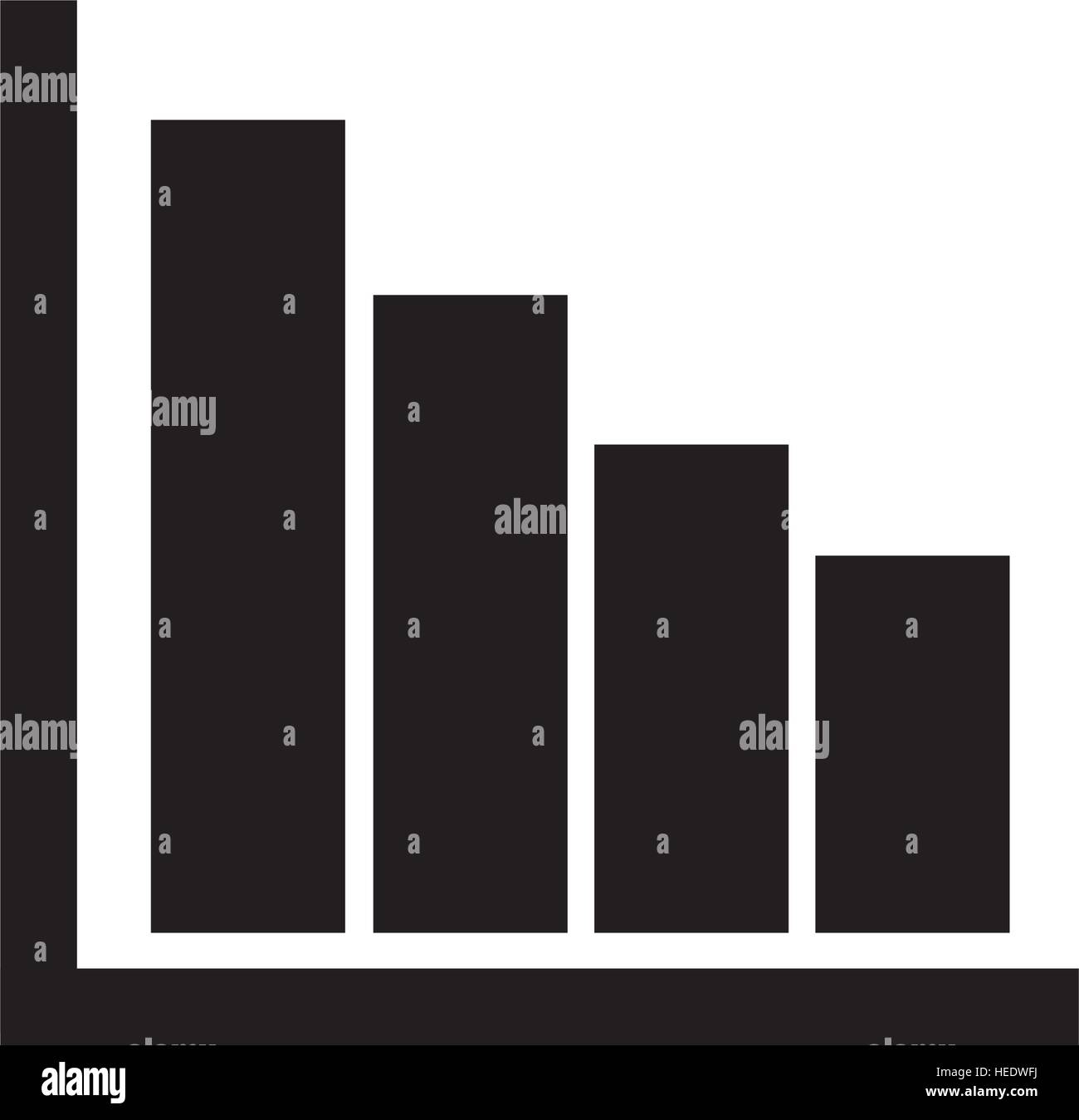 Statistics bars data icon vector illustration graphic design Stock ...
