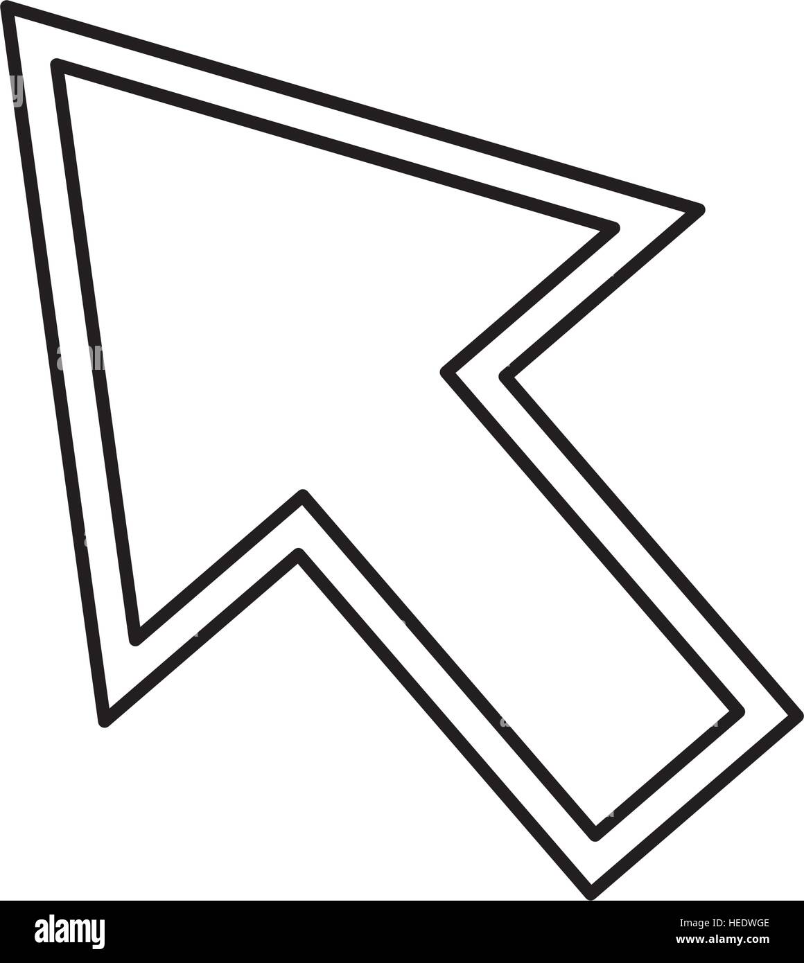 Isolated click cursor icon vector illustration graphic design Stock ...