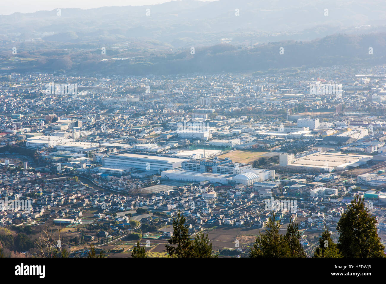 View from Nanohanadai, Yabitsu Pass, Hadano City, Kanagawa Prefecture ...