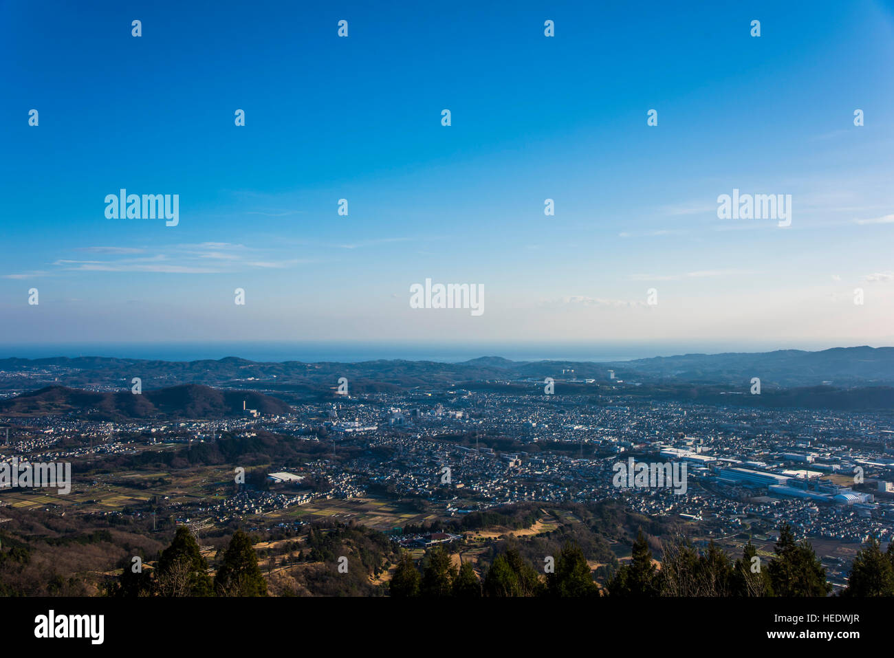 View from Nanohanadai, Yabitsu Pass, Hadano City, Kanagawa Prefecture ...