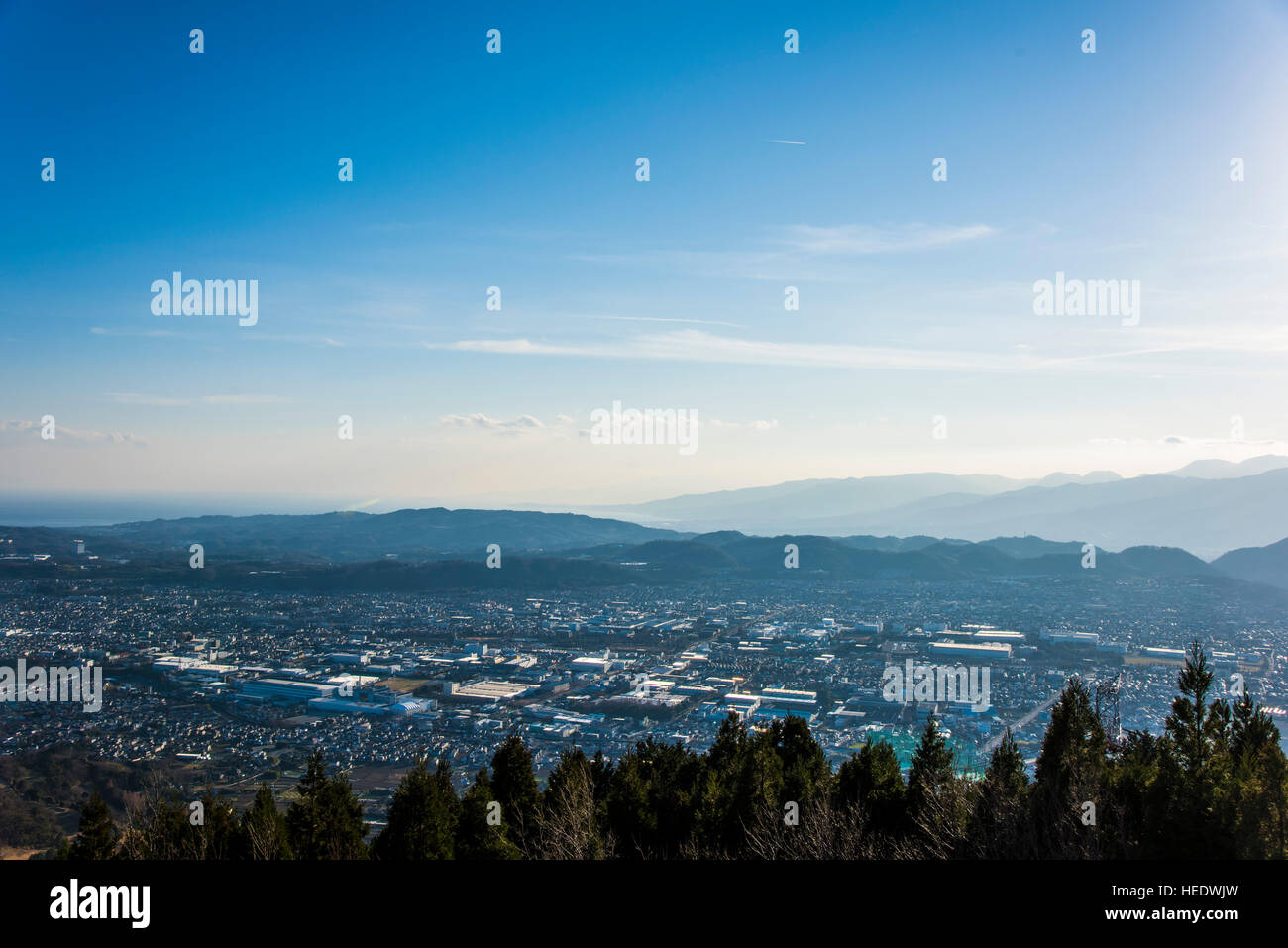 View from Nanohanadai, Yabitsu Pass, Hadano City, Kanagawa Prefecture ...