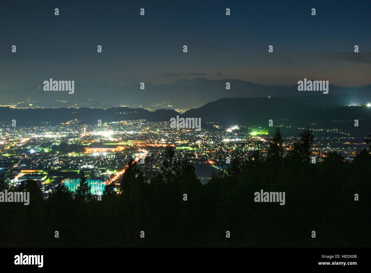 View from Nanohanadai, Yabitsu Pass, Hadano City, Kanagawa Prefecture ...