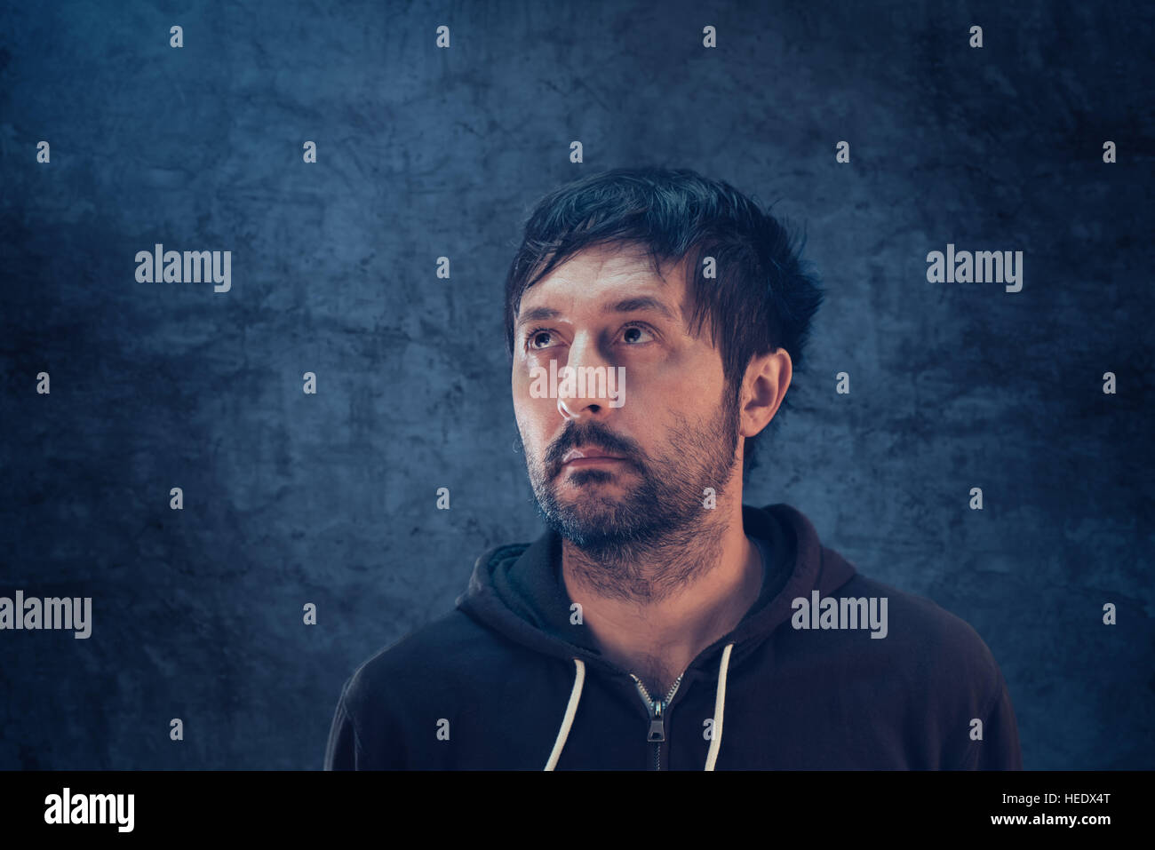 Confused thinking man hi-res stock photography and images - Alamy