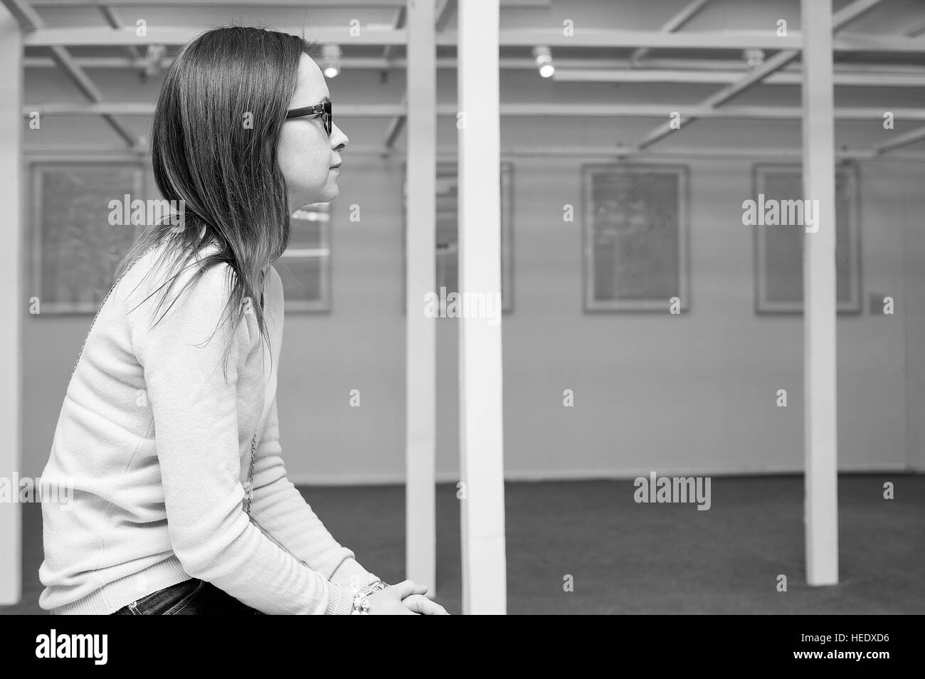 Painting black woman Black and White Stock Photos & Images - Alamy