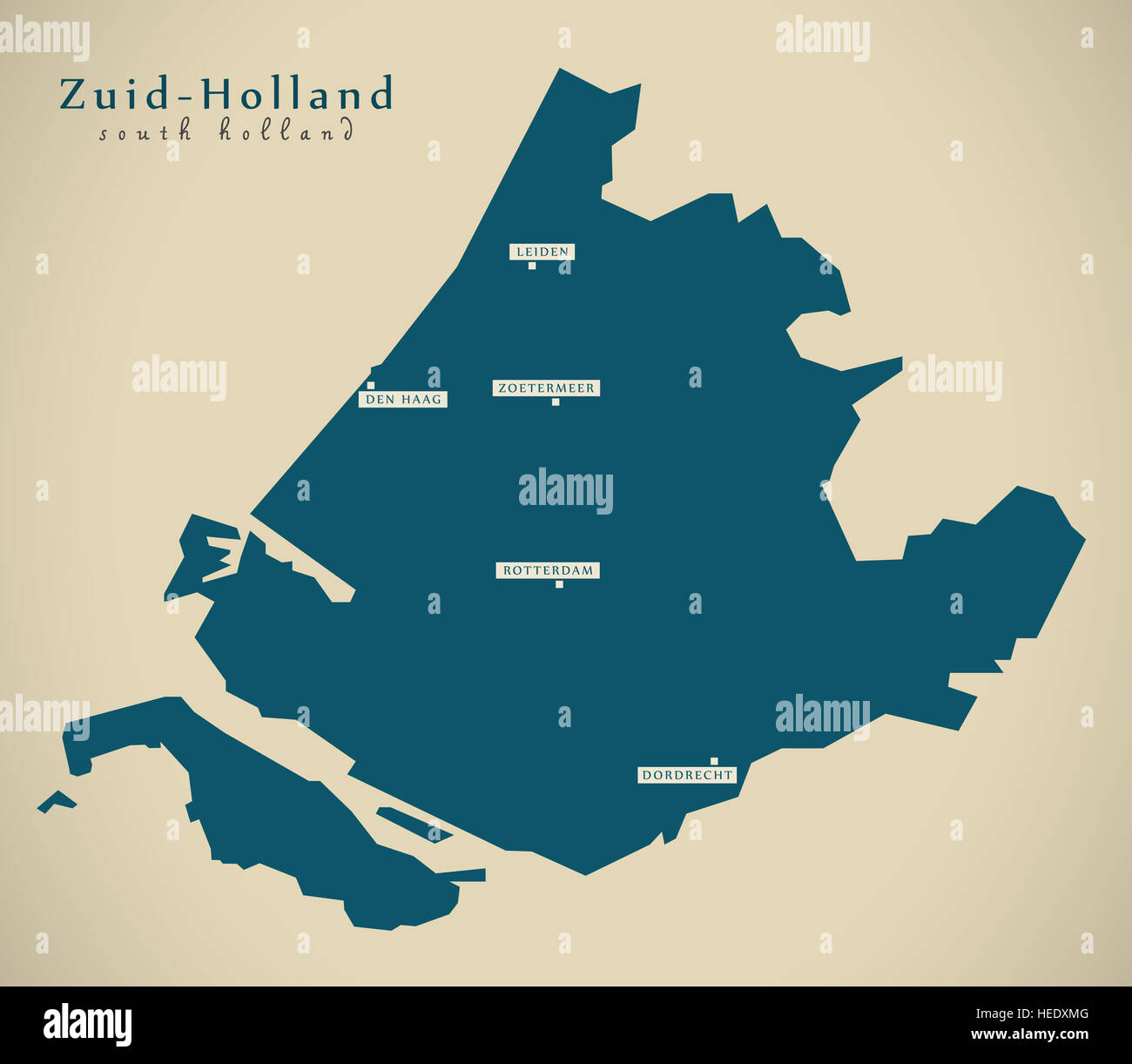 Map of holland hi-res stock photography and images - Alamy